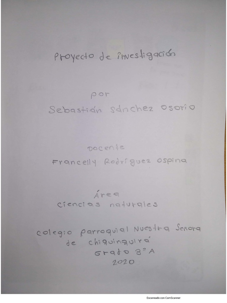 Sebastian Sanchez Osorio 3a Investigacion | PDF