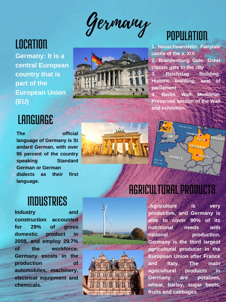 Germany: It Is A Central European Country That Is Part of The European ...