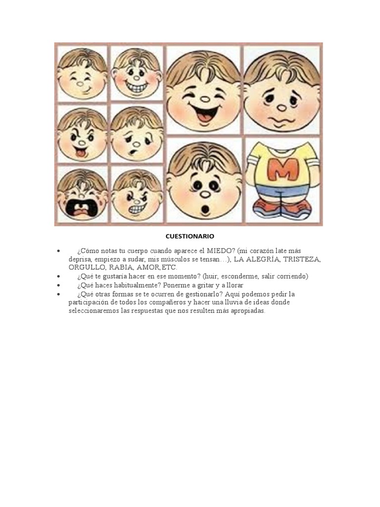 Gestión emocional: cuestionario práctico | PDF | Relaciones personales ...