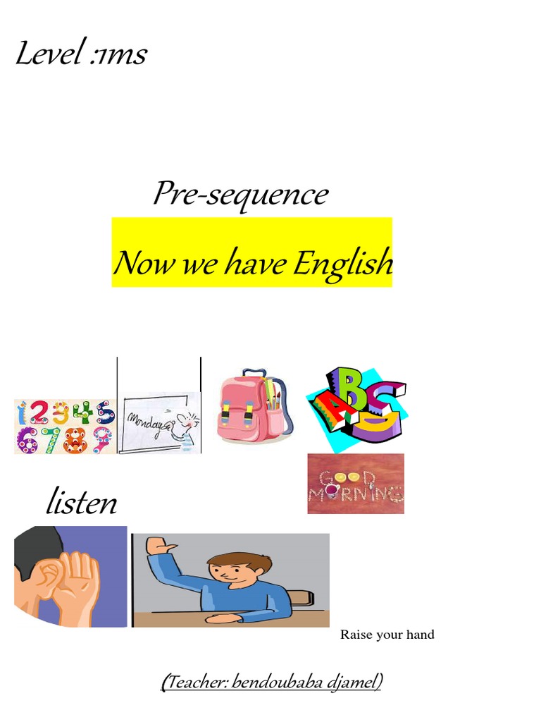1ms Pres - Sequence by Djamel Djamel PDF | PDF | Alphabet | Learning