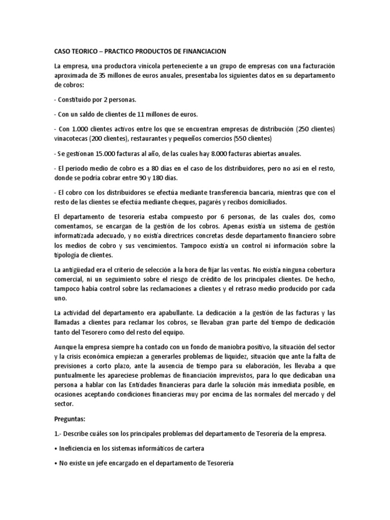 Caso Practico | PDF | Bancos | Dinero