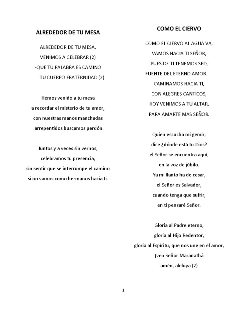 Libro de Cantos | PDF | Cristo (título) | Amor