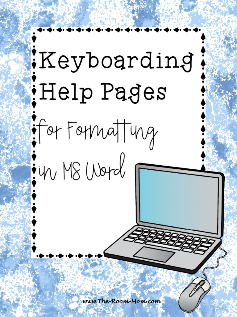 Keyboarding Help Pages For Formatting in MS Word | PDF | Computer ...