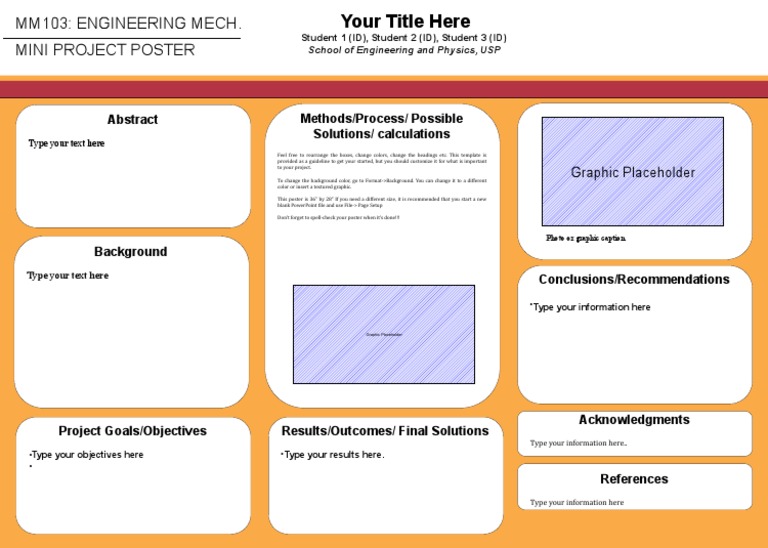 Engineering Mini Project Poster Template | PDF | Computing | Science