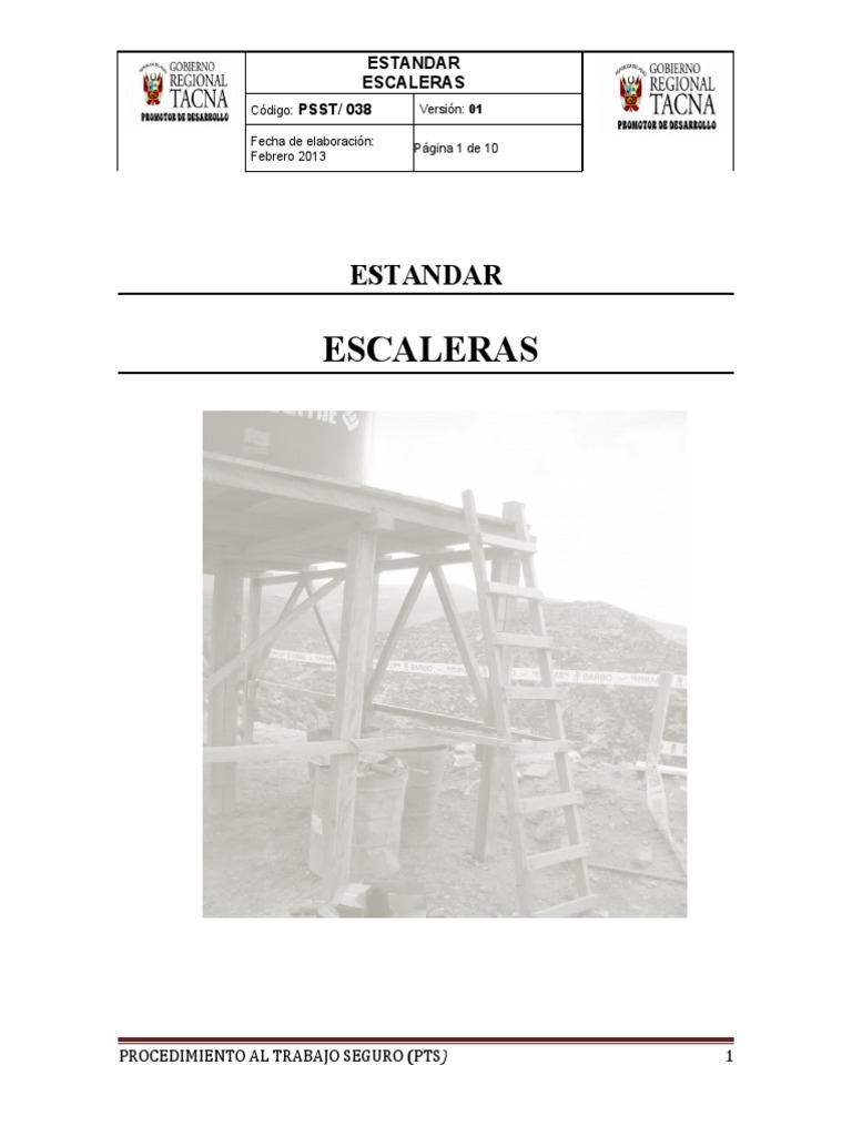 Normas de seguridad para el uso de escaleras | PDF | Escalera | Infraestructura peatonal