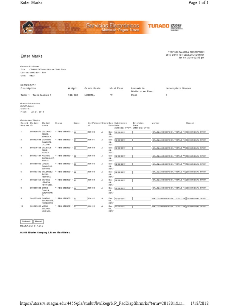 Enter Marks: Component | PDF