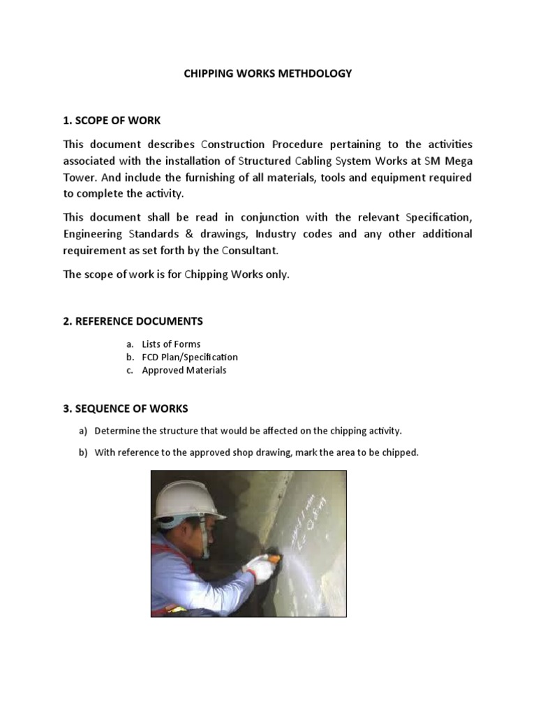 Chipping Methodology: Safety Procedures and Requirements for Concrete ...