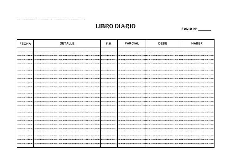 Libro Diario PDF | PDF