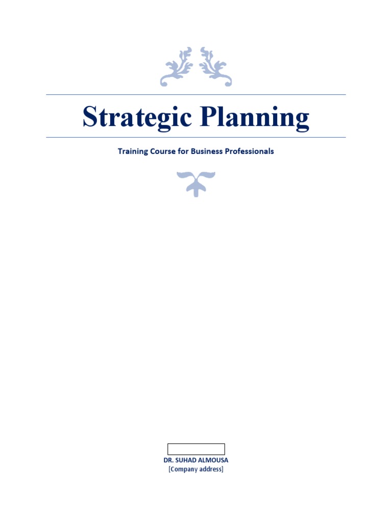 Strategic Planning: Training Course For Business Professionals | PDF ...