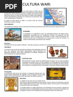 Triptico Cultura Wari | PDF | Cultura (general) | Arqueología