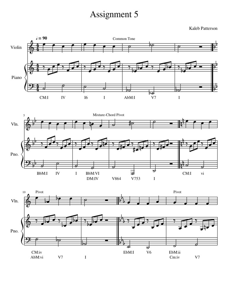 Assignment 5: Kaleb Patterson 90 | PDF