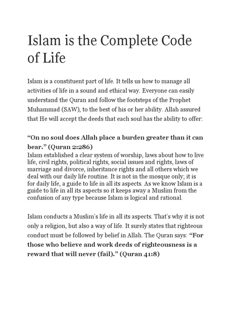 Code of Conduct | Download Free PDF | God In Islam | Prophets And ...