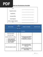 VDU Safety Checklist for Offices | PDF | Computer Keyboard | Chair