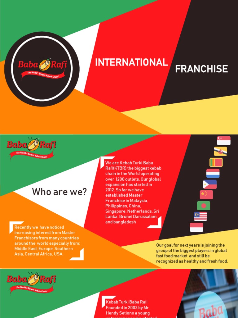 Kebab Turki Baba Rafi Franchise Overview | PDF | Franchising | Indonesia