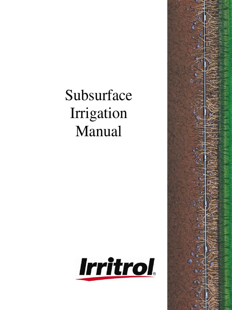 Subsurface Irrigation Manual | PDF | Irrigation | Reclaimed Water