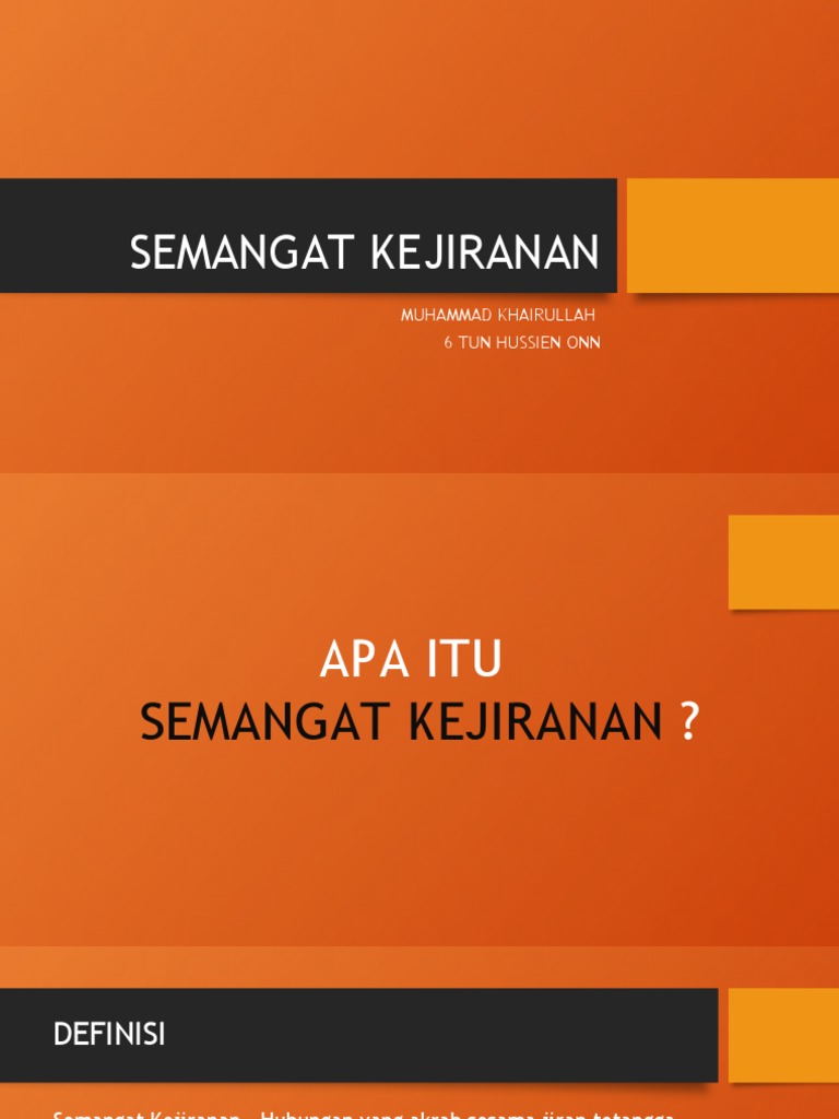 Semangat Kejiranan | PDF
