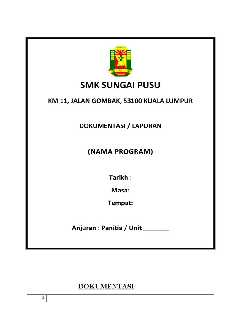 Format Dokumentasi Dan Laporan | PDF