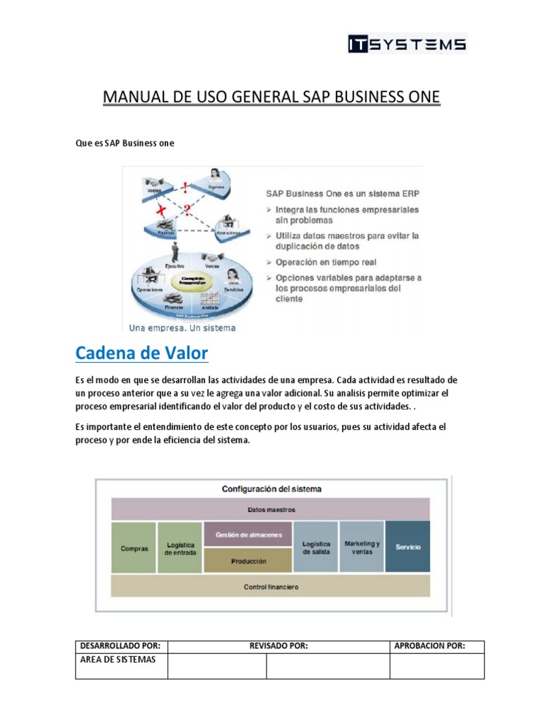 Sesion 1 - Manual de Uso General Sap Business One | PDF | Sap Se ...