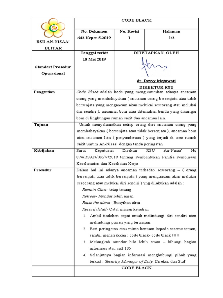 Spo Code Black | PDF