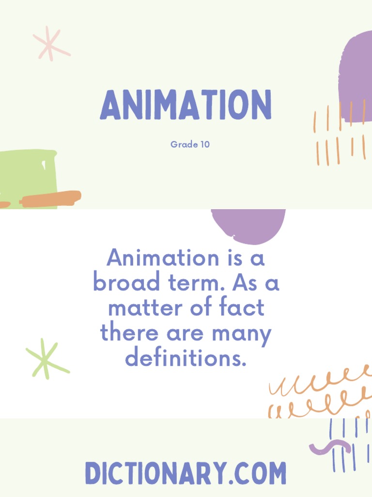 Animation: Grade 10 | PDF | Animation | Art Media