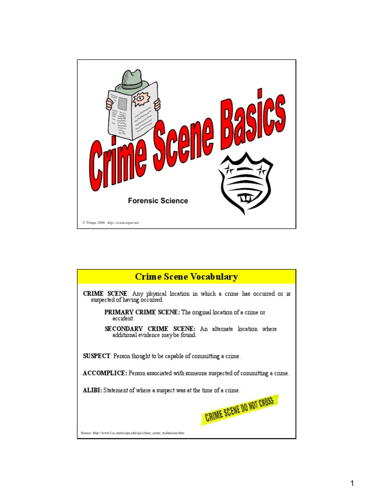 Crime Scene Investigation Basics | PDF | Crime Scene | Forensic Science
