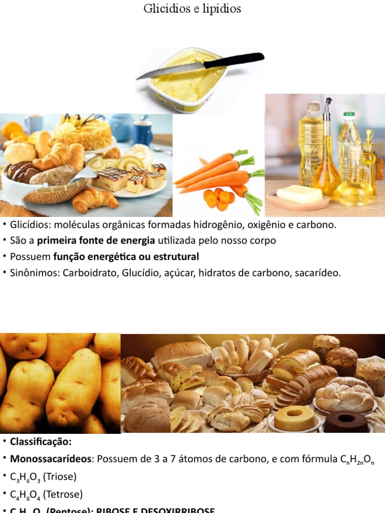 Glicídios e Lipídios-1 | PDF | Carboidratos | Lipídio