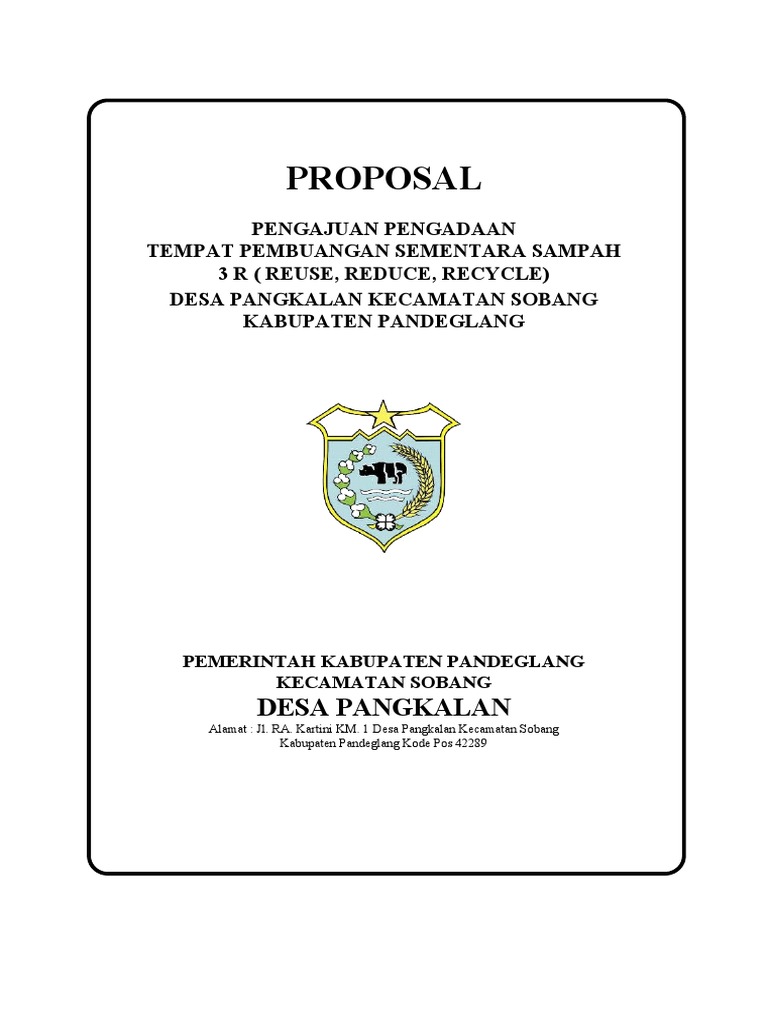 Proposal TPS 3R | PDF