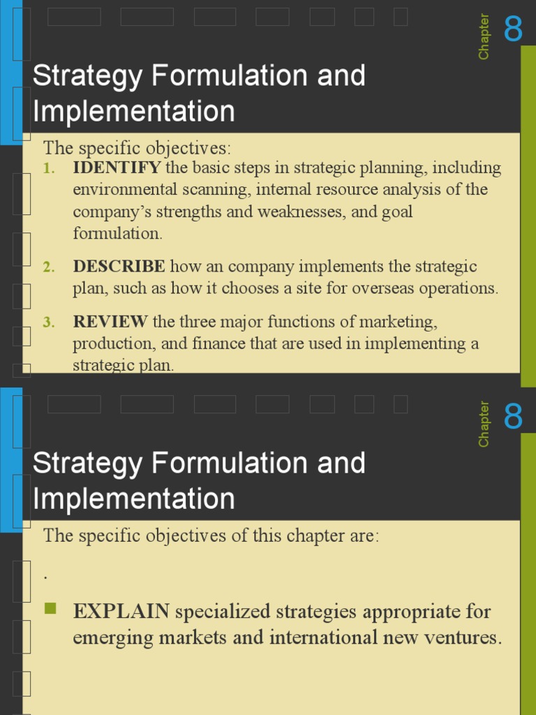 Strategy Formulation and Implementation | PDF | Strategic Management | Goal