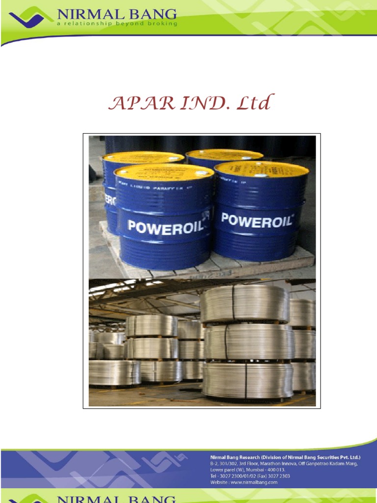 Apar Ind | PDF | International Energy Agency | Mergers And Acquisitions