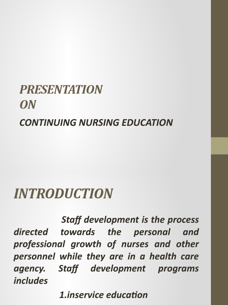 Continuing Education | PDF | Nursing | Health Care