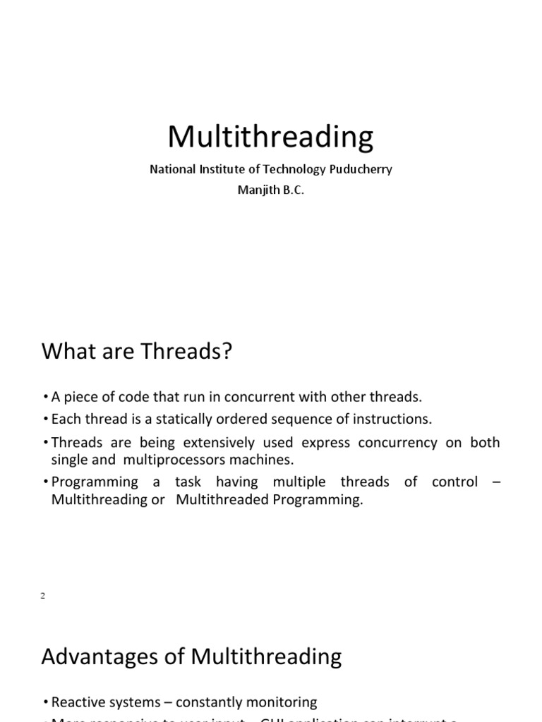 Multithreading in Java | PDF | Process (Computing) | Thread (Computing)