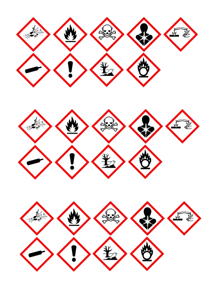Pictogramas para Etiquetas SGA | PDF