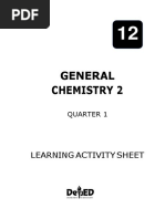 General Chemistry 2 Curriculum Guide | PDF | Electrochemistry | Ph