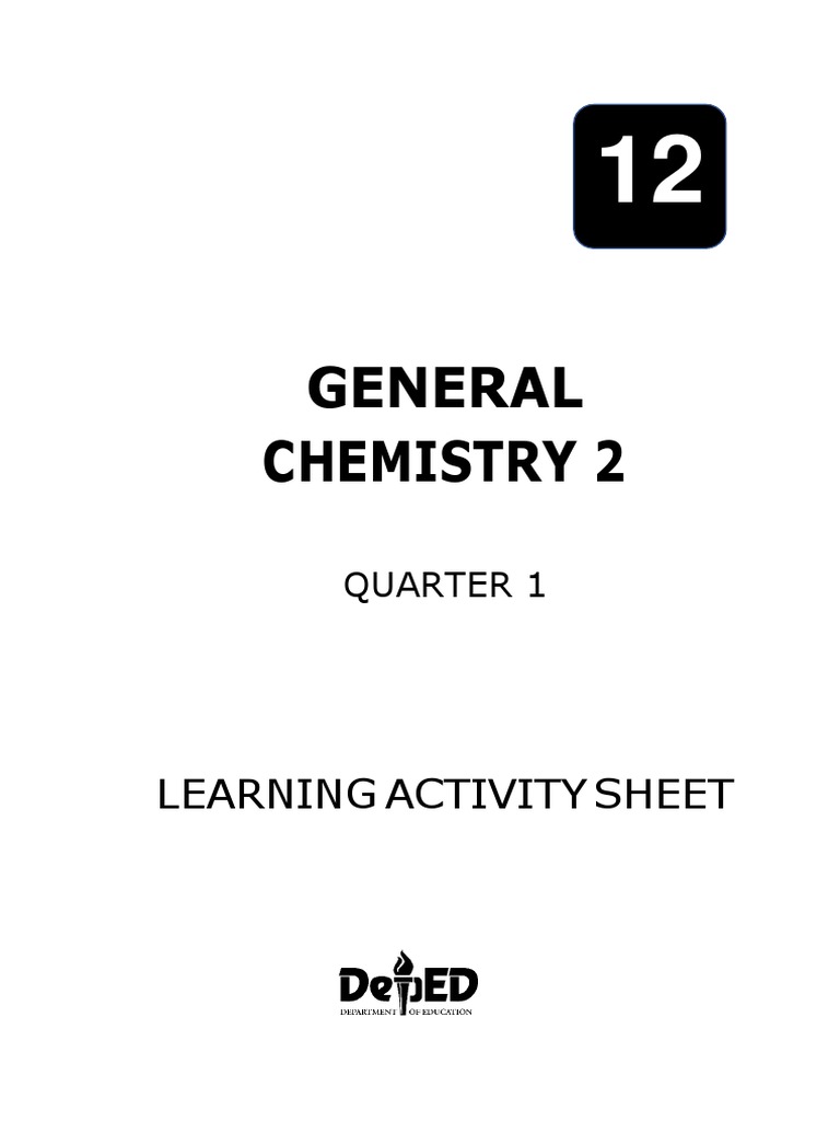 GENERAL CHEMISTRY Grade 12 Module | PDF | Phase (Matter) | Ionic Bonding