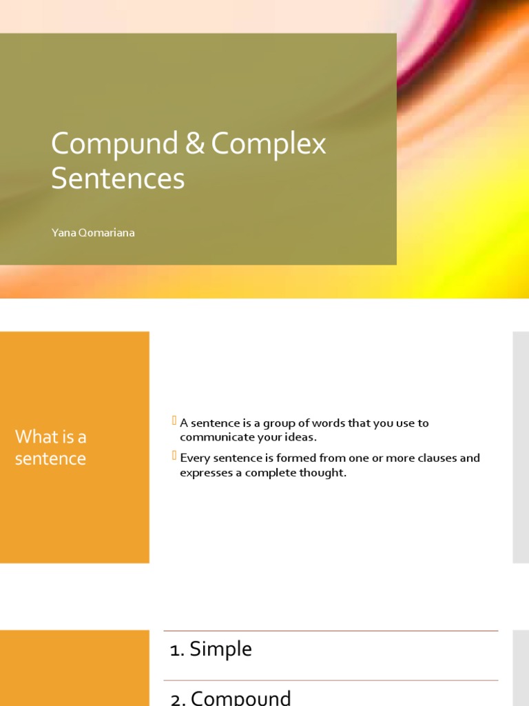 Compound and Complex Sentences | PDF | Syntax | Language Mechanics