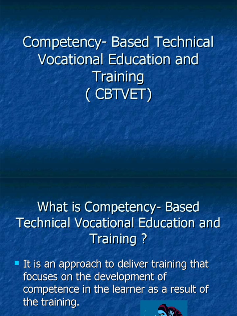 Competency-Based Technical Vocational Education and Training (Cbtvet ...