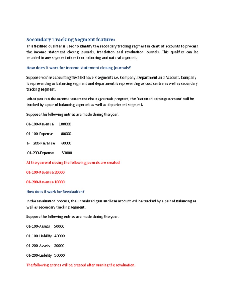 Secondary Tracking Segment Feature | PDF