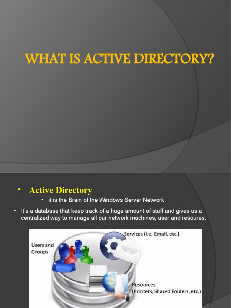 What Is Active Directory | PDF | Active Directory | Information Technology