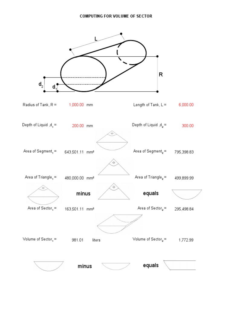 Computing For Volume of Sector | PDF