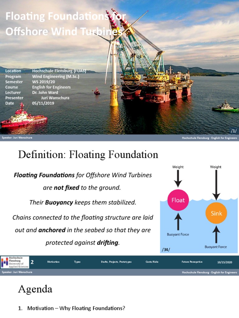 Floating Foundations For Offshore Wind Turbines | PDF | Alternative ...