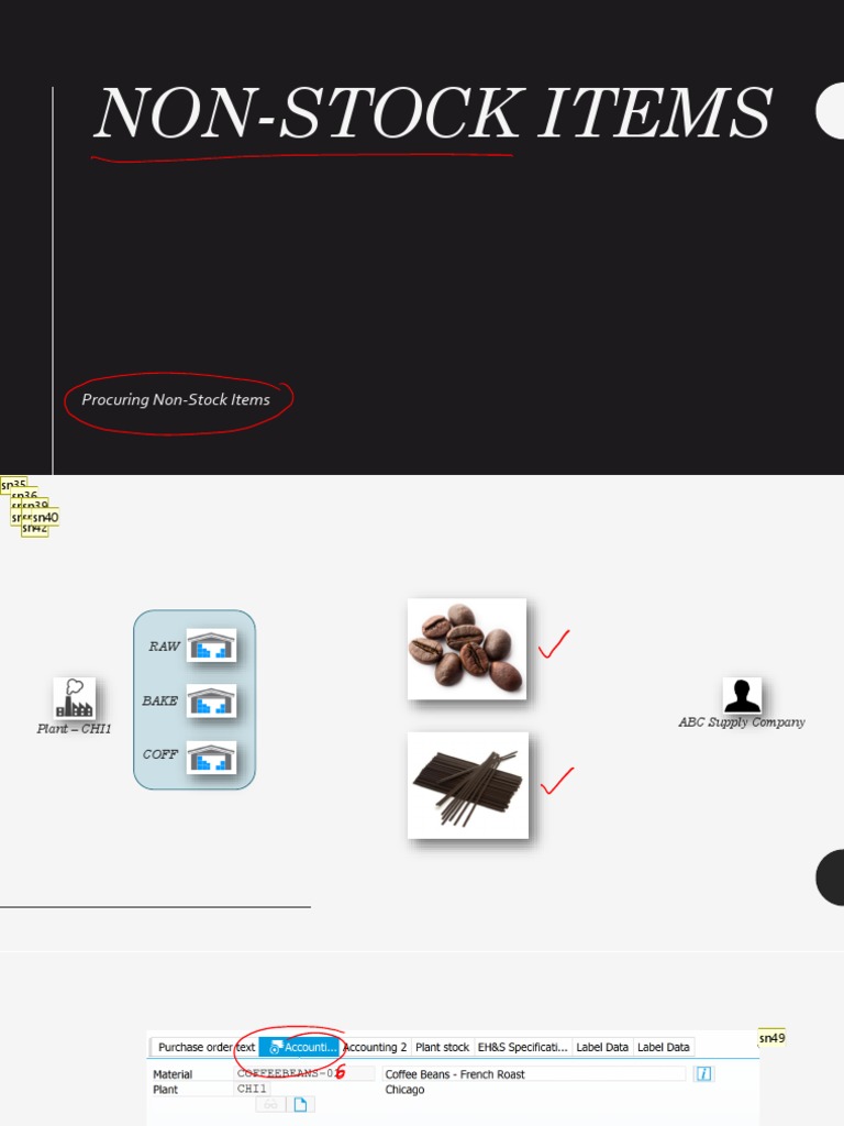 Non Stock Items in Sap For Practice PDF | PDF