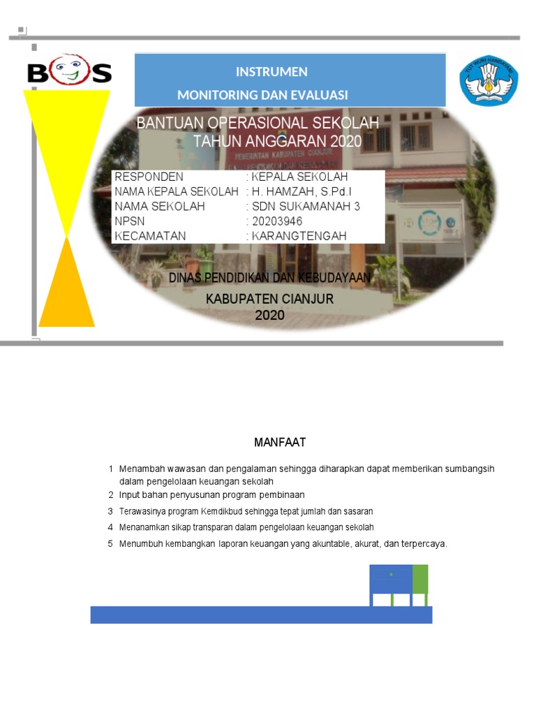 Cover Instrumen Monev Bos-1 | PDF