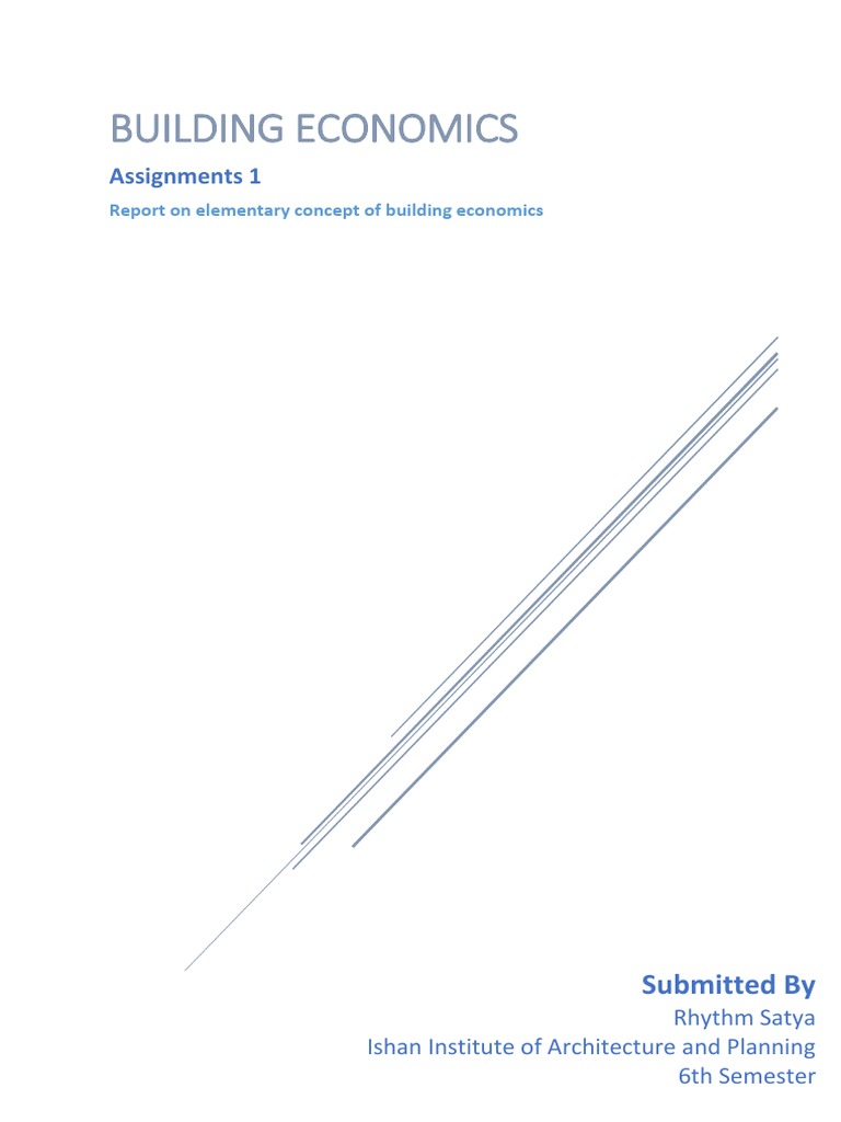 Introduction To Building Economics | PDF | Goods | Economics