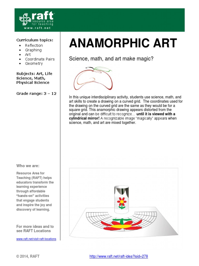 Anamorphic Art: Science, Math, and Art Make Magic? | PDF | Mirror | Optics