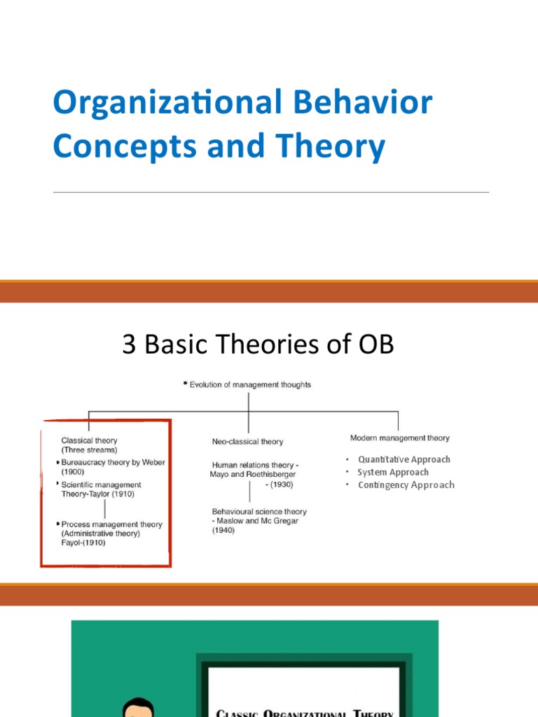 Organizational Behavior Concepts and Theory | PDF | Organizational ...
