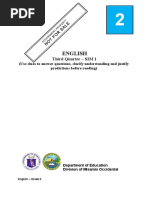 English 1 Q3 Mod 6 | PDF | Learning | Inference
