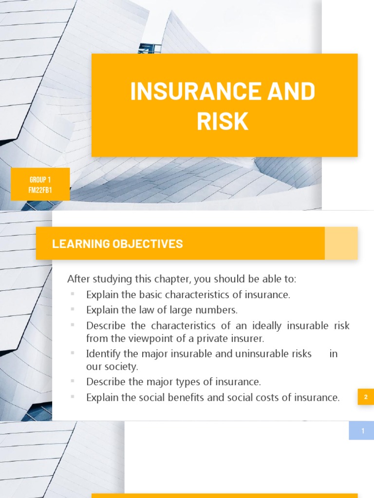 Insurance and Risk: Group 1 fm22fb1 | PDF | Liability Insurance | Insurance