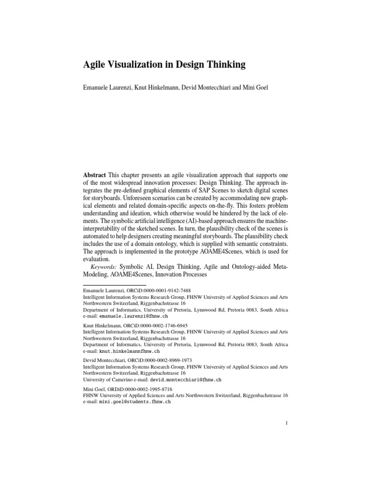 Agile Visualization in Design Thinking: Keywords | PDF | Design ...