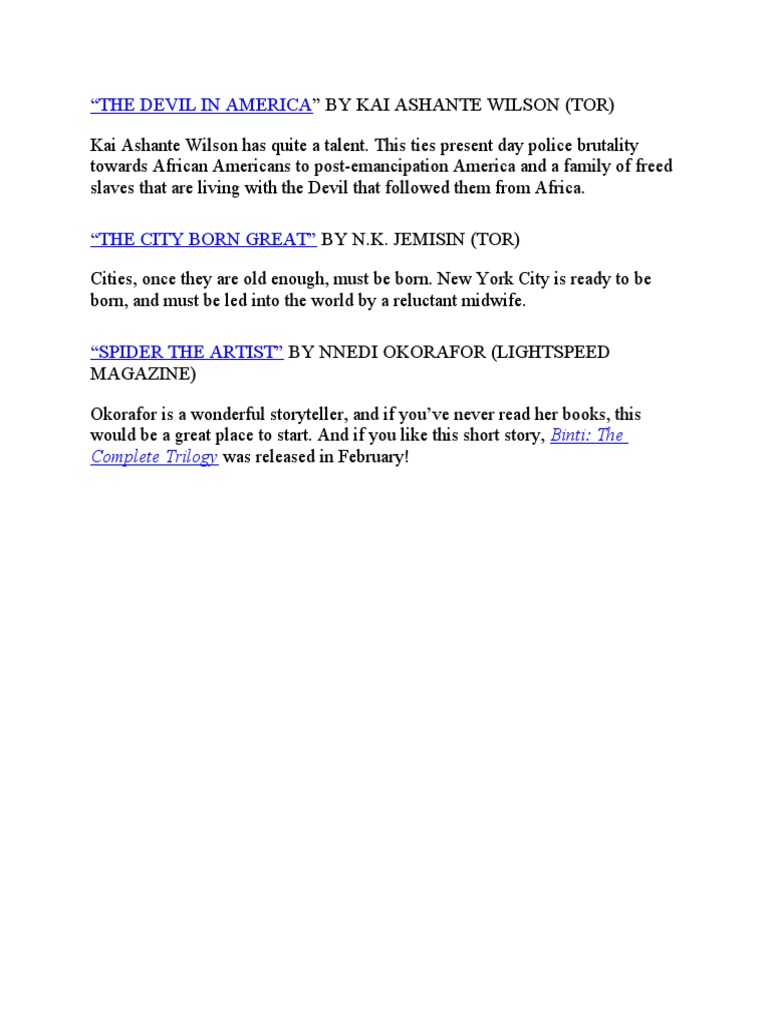 The Devil in America | PDF