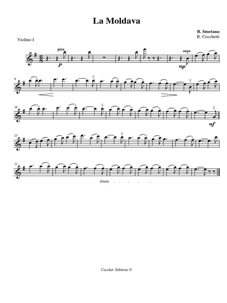 La Moldava - Violin I | PDF